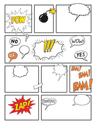 Blank Comic Book Pow Vector Images (over 110)