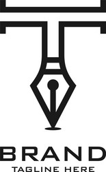House logo building with letter r Royalty Free Vector Image