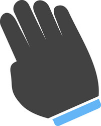 Tilted hand Royalty Free Vector Image - VectorStock