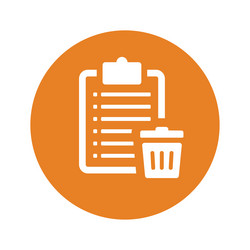 Cleartext delete icon black graphics Royalty Free Vector