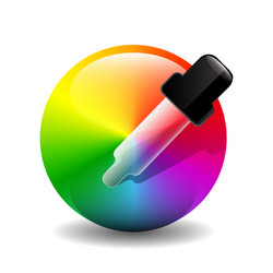 Cmyk printout design color scheme paint roller Vector Image