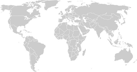 World Map Grey Vector Images (over 6,500)