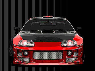 Jdm car template for graphic design Royalty Free Vector