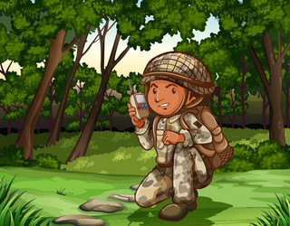 Soldier Radio Vector Images (over 450)