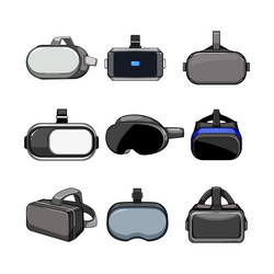 Technology vr glasses cartoon Royalty Free Vector Image