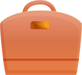 Trip laptop bag icon cartoon style Royalty Free Vector Image