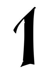 Gothic Numbers Numerals Vector Images (over 160)