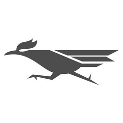 Roadrunner logo icon design Royalty Free Vector Image