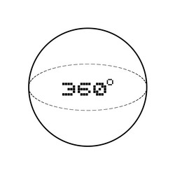 360 degress symbol Royalty Free Vector Image - VectorStock