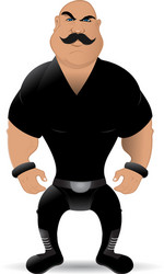 Bad guy free from jail Royalty Free Vector Image