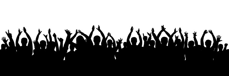 Applause cheering concept crowd cheers and clap Vector Image Applause cheering concept crowd cheers and clap Vector Image