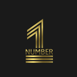 Number one symbol Royalty Free Vector Image - VectorStock