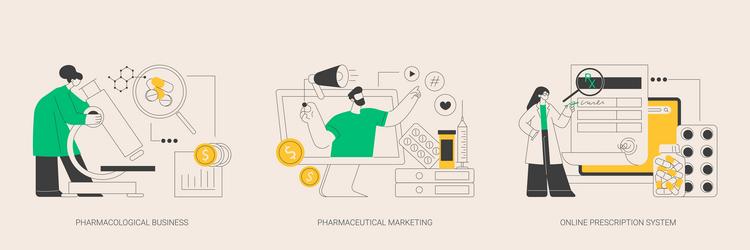 Pharmacy abstract concept Royalty Free Vector Image