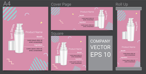 Product description advertising template Vector Image