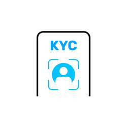 Smartphone kyc verification interface secure Vector Image