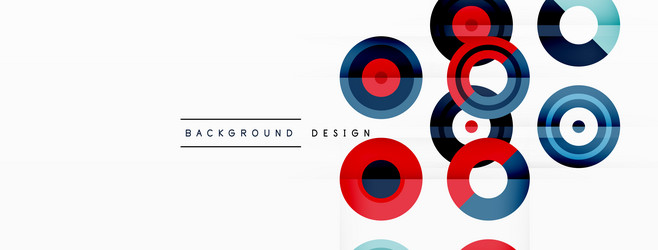 Eye-catching background of colorful circles Vector Image