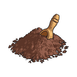 Paprika and powder realistic style isolated Vector Image