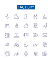 Software development line icons collection Vector Image