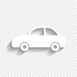 White car icon Royalty Free Vector Image - VectorStock