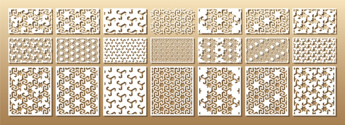 Set of die cut cards Royalty Free Vector Image