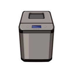 Cooking bread maker cartoon Royalty Free Vector Image