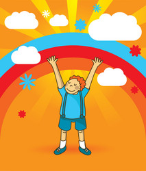 Boy Hands Up Vector Images (over 6,400)