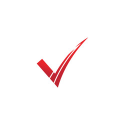 Letter v check mark logo icon design template Vector Image