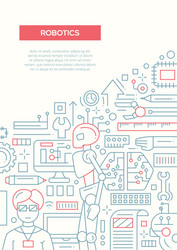 Template for Robotics Brochure Vector Images (over 1,100)
