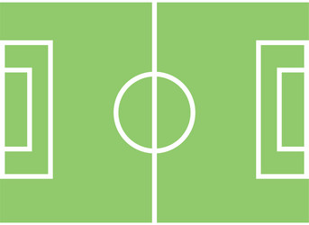 Soccer field symbol Royalty Free Vector Image - VectorStock