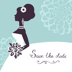 Beautiful brides with different veils and hair Vector Image