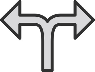 Double direction icon Royalty Free Vector Image