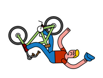 Falling Off Bike Vector Images (19)