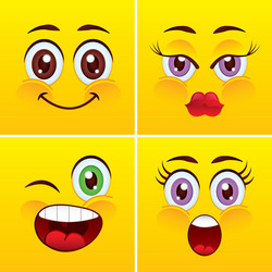 Smile set Royalty Free Vector Image - VectorStock