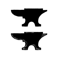 Blacksmith anvil symbol of work in forge Vector Image