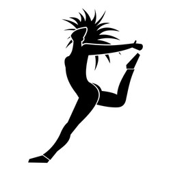 Nice dance simple symbol Royalty Free Vector Image