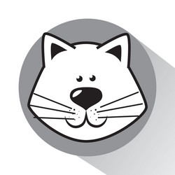 Poster pet shop cute cats yellow background Vector Image