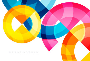 Abstract colorful circles background Royalty Free Vector