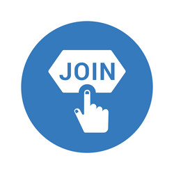 Click enroll icon glyph style eps Royalty Free Vector Image