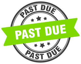 Past stamp label on transparent background Vector Image