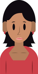 Person upper body cartoon Royalty Free Vector Image