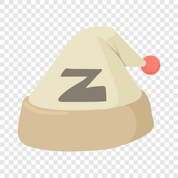 Sleeping cap icon cartoon style Royalty Free Vector Image