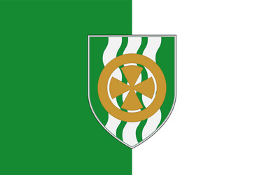 Flag county limerick in munster ireland Royalty Free Vector