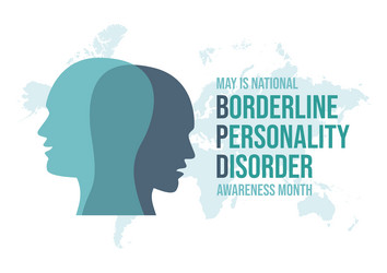 National bpd awareness month poster Royalty Free Vector