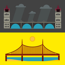 Kolback bridge Royalty Free Vector Image - VectorStock