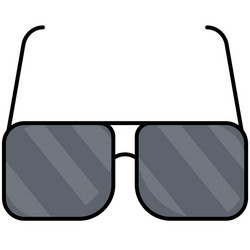 Sunglasses icon summer vacation related Royalty Free Vector