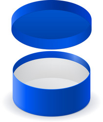 Blank round box template for your package design Vector Image