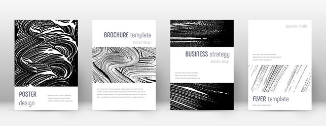 Cover page design template minimalistic brochure Vector Image