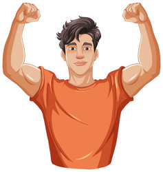 Handsome young man smiling Royalty Free Vector Image