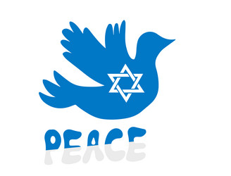 Israel peace symbol - stay with support Royalty Free Vector