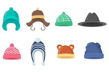 Winter hat cartoon Royalty Free Vector Image - VectorStock